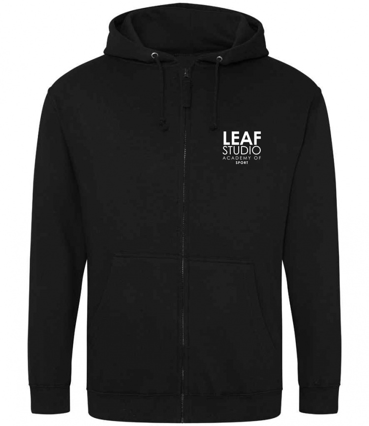 LeAF Studio: LeAF Studio Black Zip Hoodie (Mandatory)